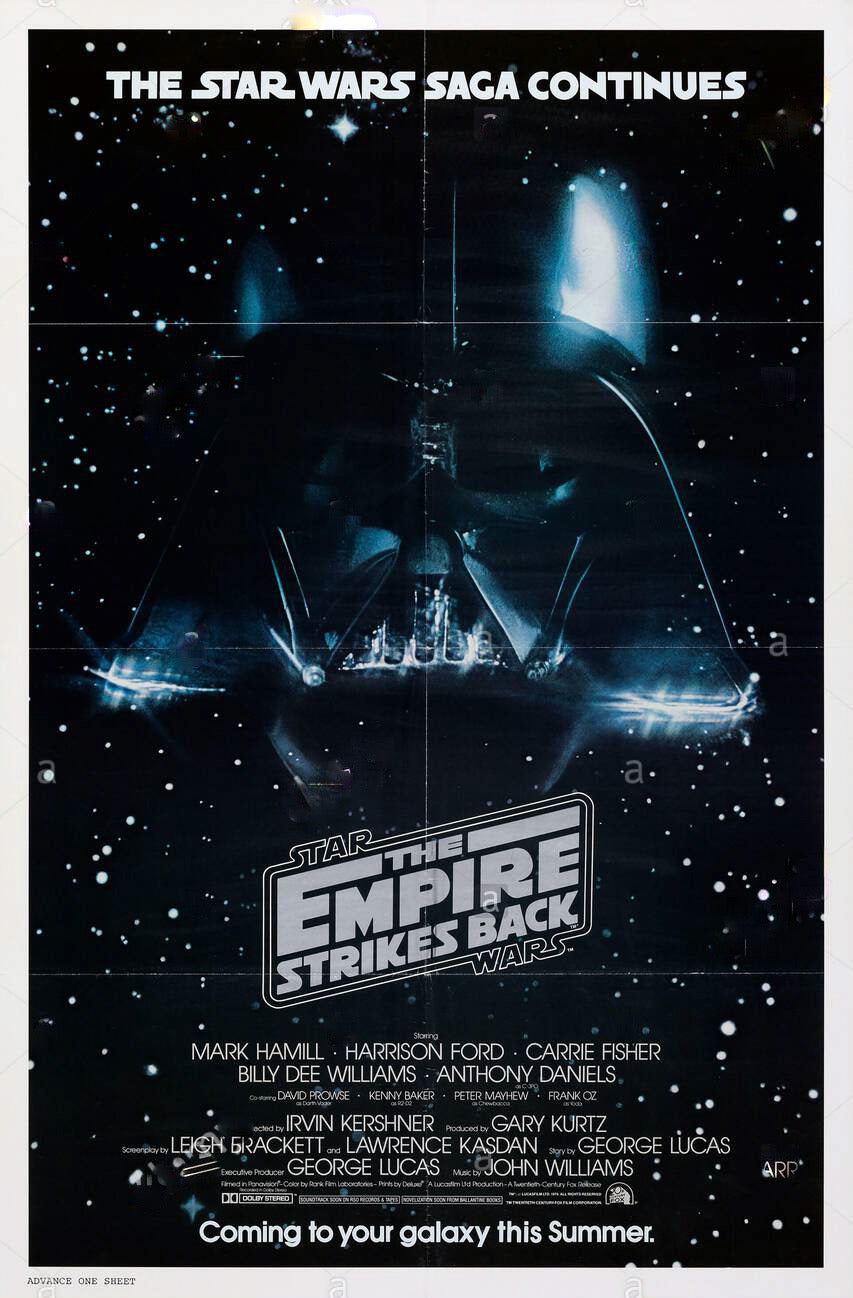 Empire Strikes Back Poster Empire Strikes Back, Star Wars (1980)